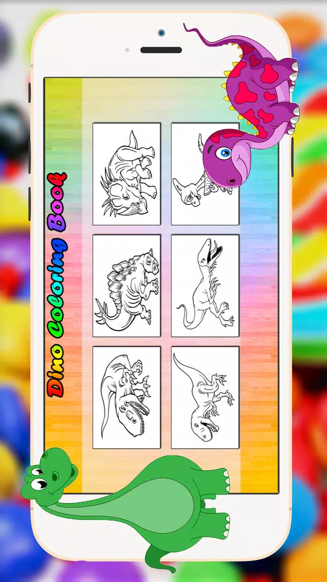 Little Dinosaur Coloring Pages Kids Painting Game - PGYER IPAHUB